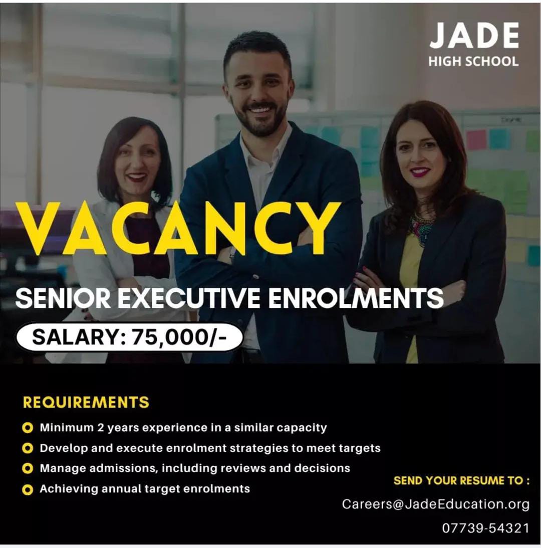 Senior Executive Enrolments - Jobseeker.lk