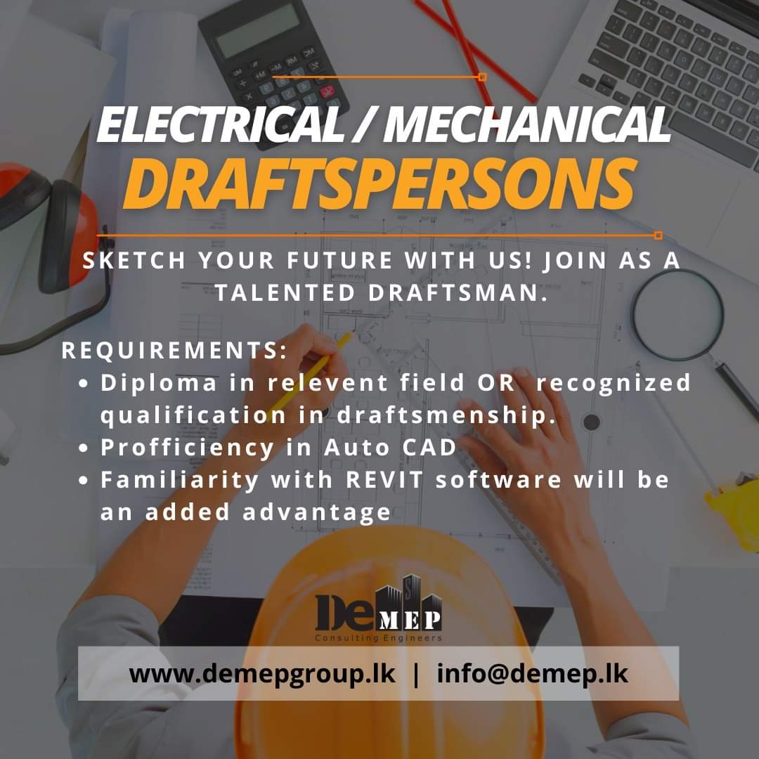Electrical / Mechanical Draftsperson - Jobseeker.lk