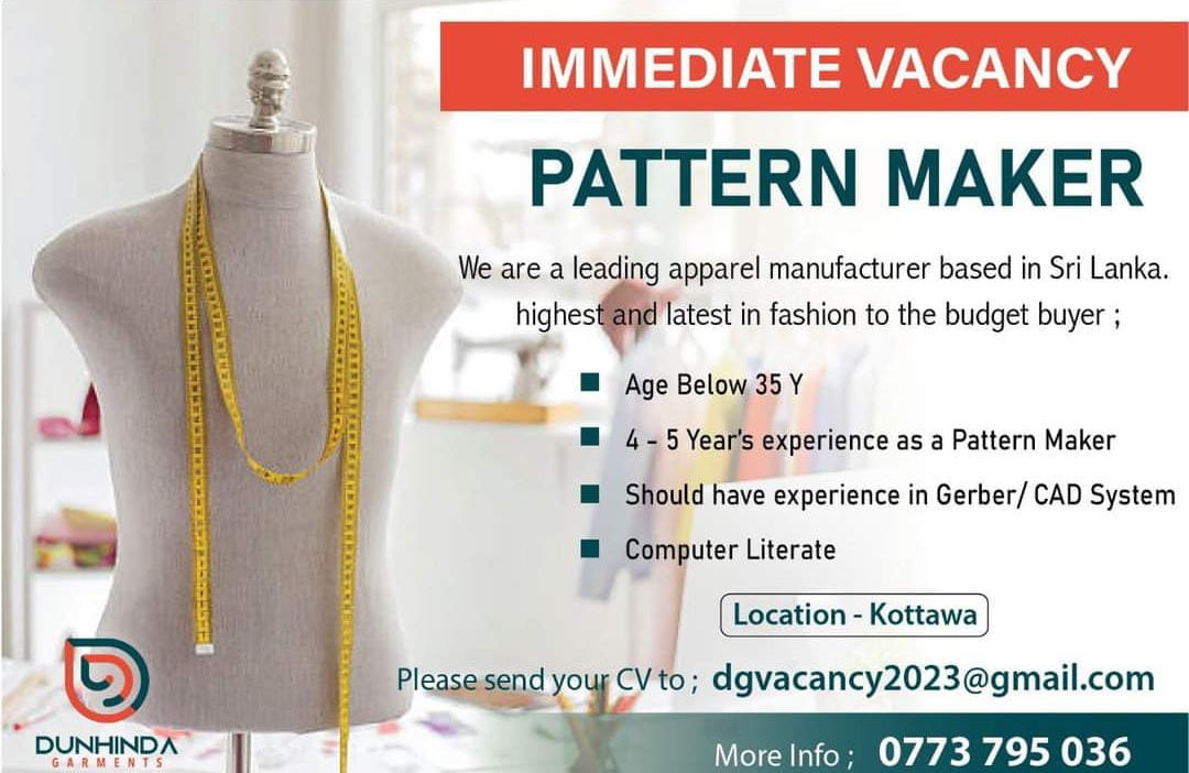 Pattern Maker - Jobseeker.lk