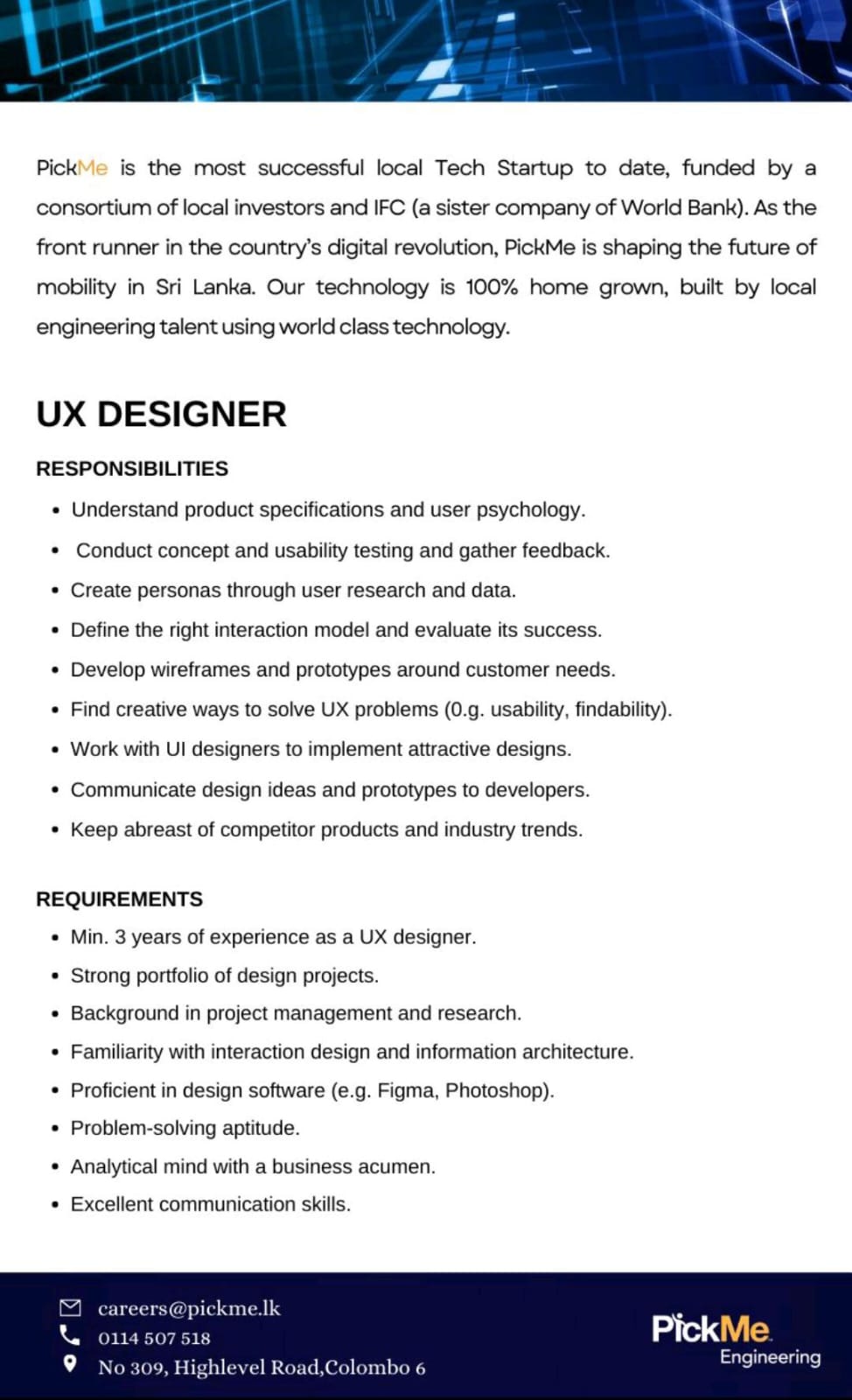 UX Designer - Jobseeker.lk