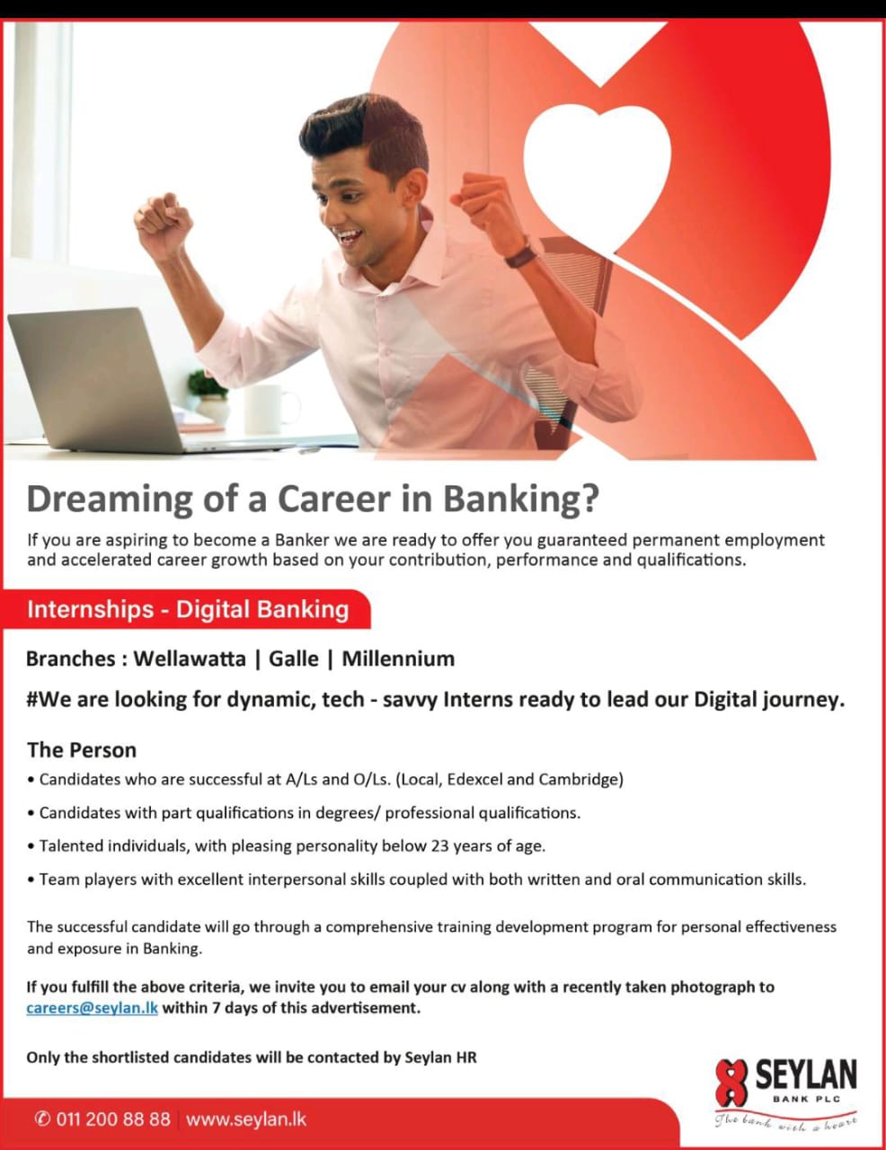 Digital Banking Internship - Jobseeker.lk