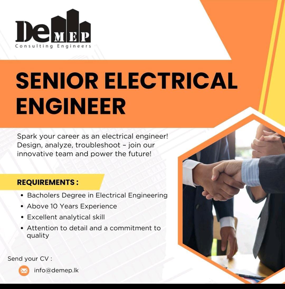 Senior Electrical Engineer - Jobseeker.lk