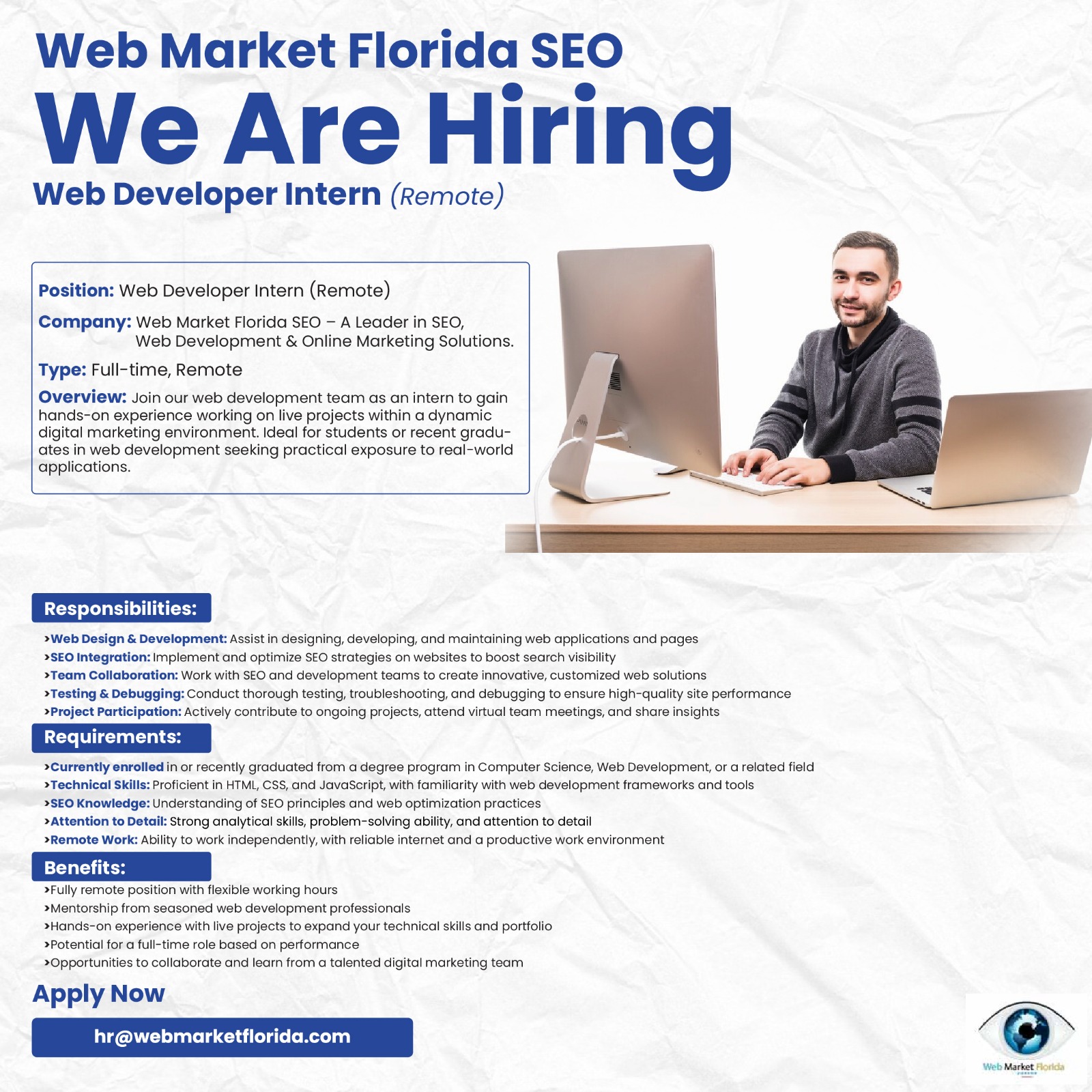 Web Developer Internship - Remote - Jobseeker.lk