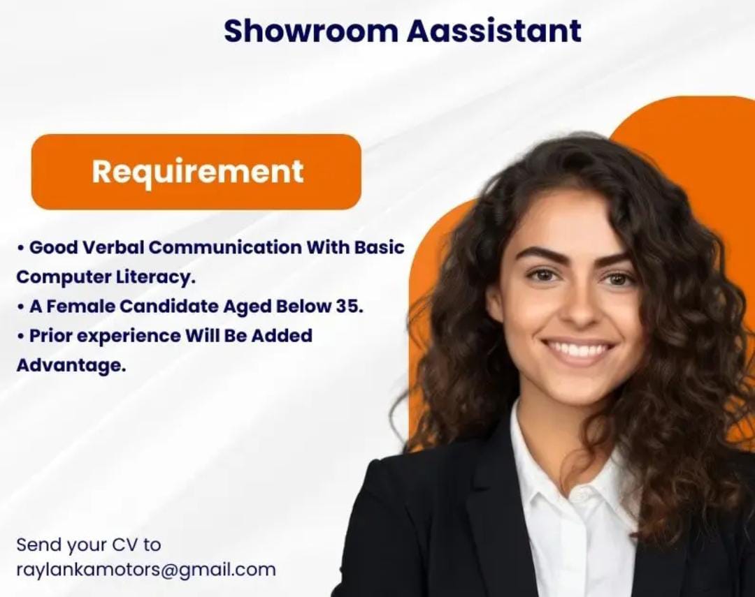 Showroom Assistant - Jobseeker.lk