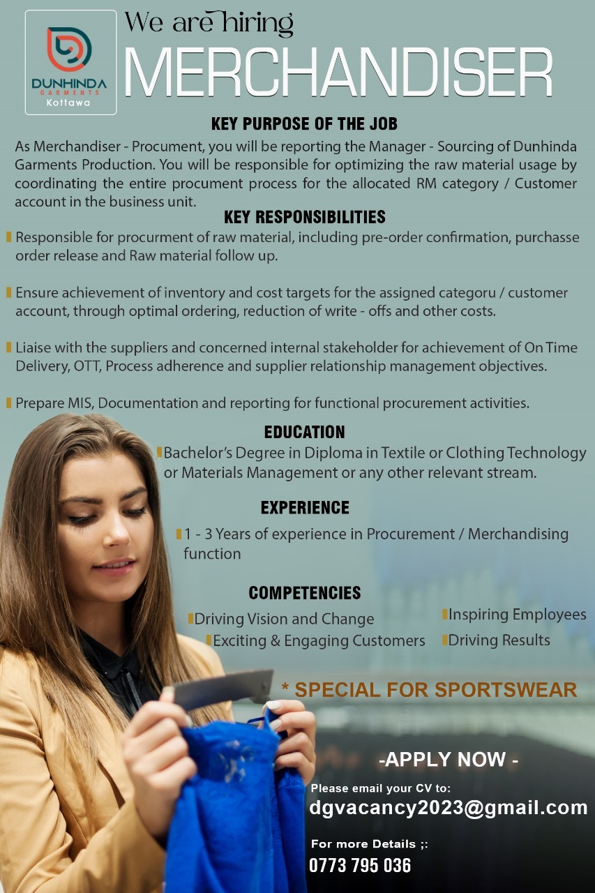 Merchandiser - Jobseeker.lk