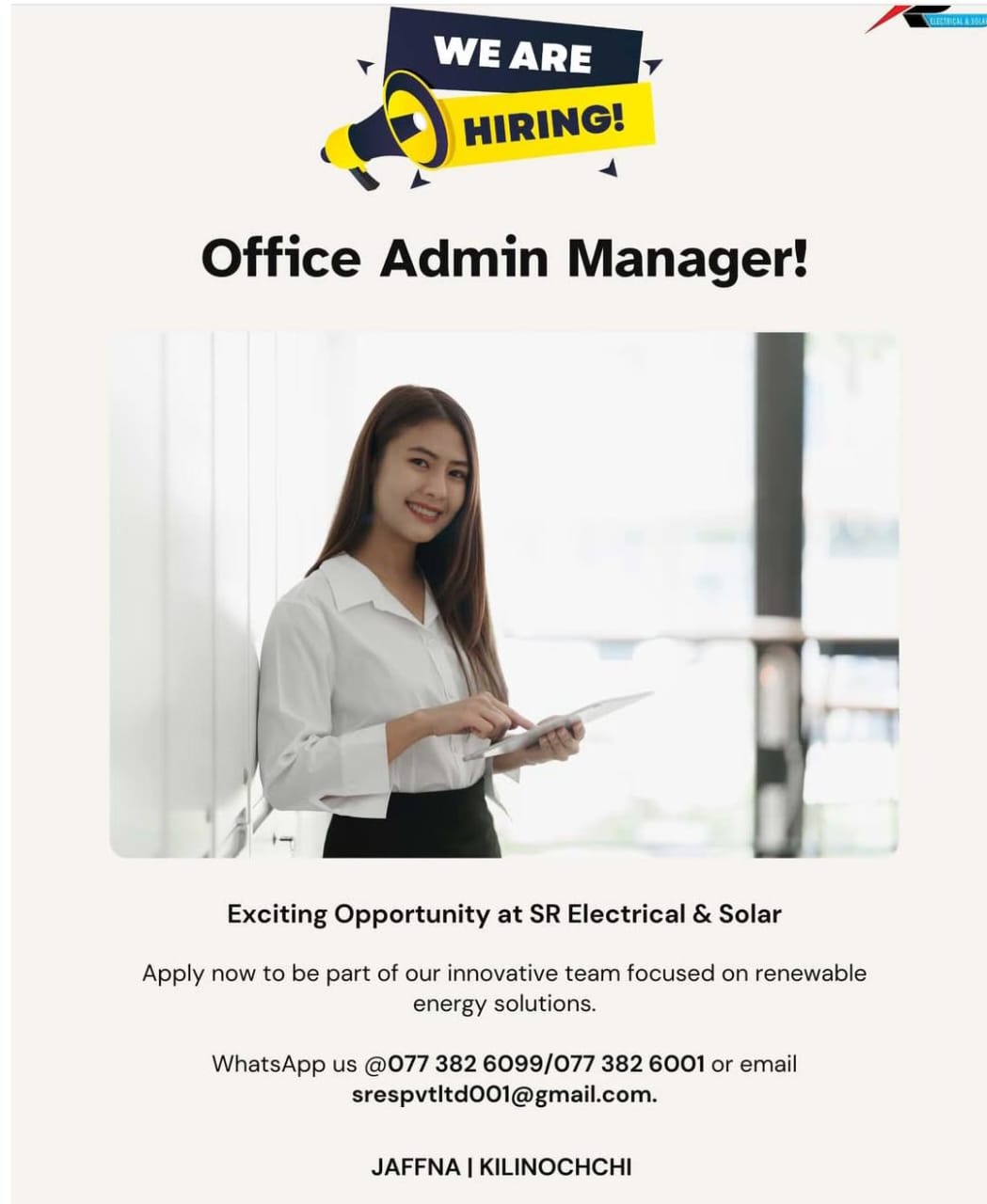 Office Admin Manager - Jobseeker.lk