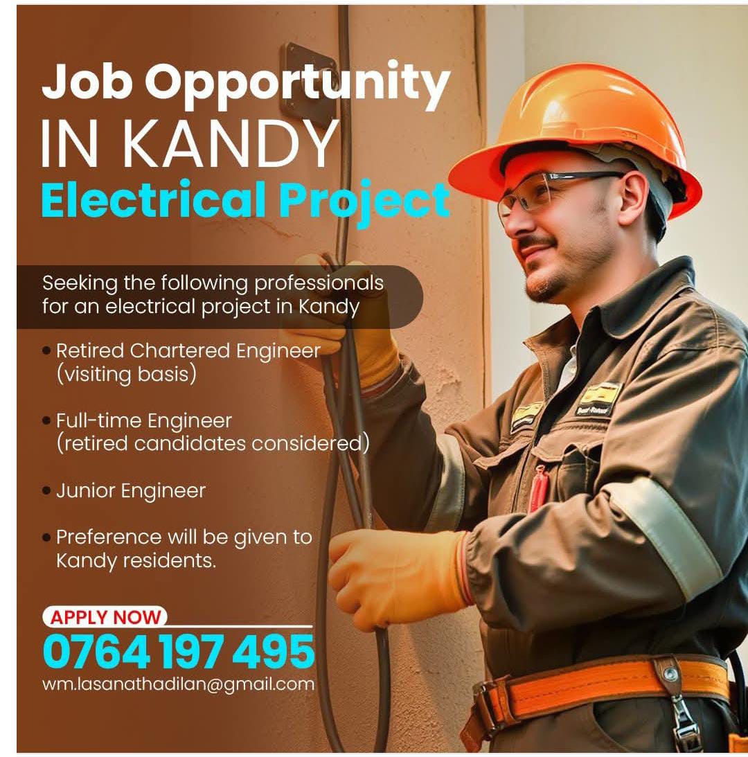 Chartered Electrical Engineer| Full Time Engineer|Junior Engineer ...