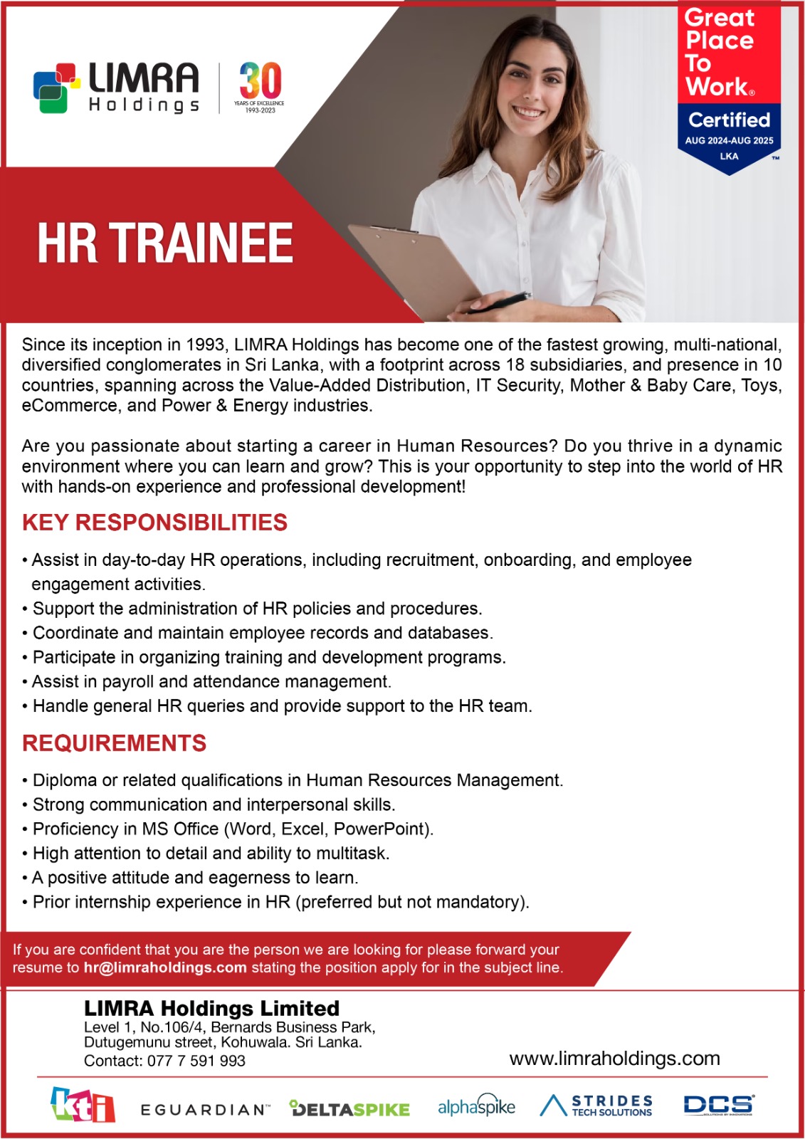 Hr Trainee Jobseeker Lk