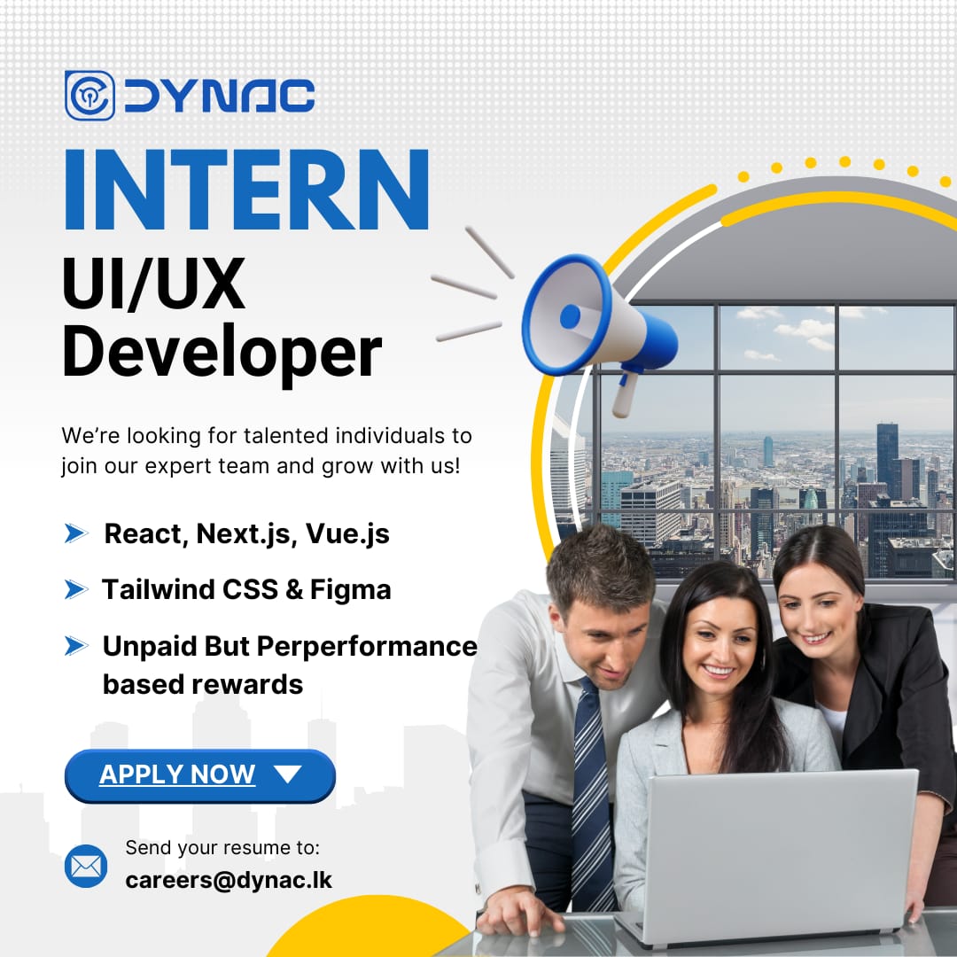 UX/ UI Developer Internship Remote - Jobseeker.lk