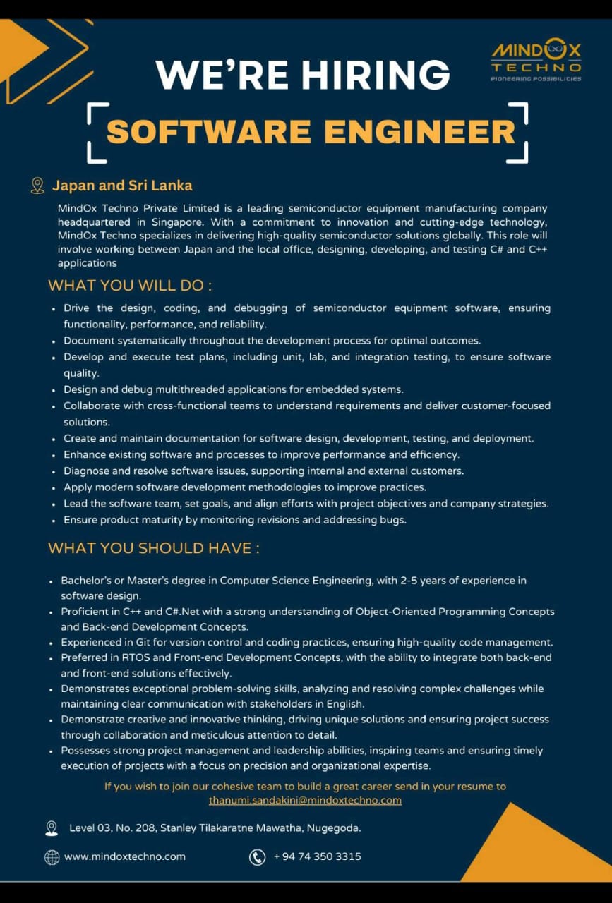 Software Engineer - Jobseeker.lk