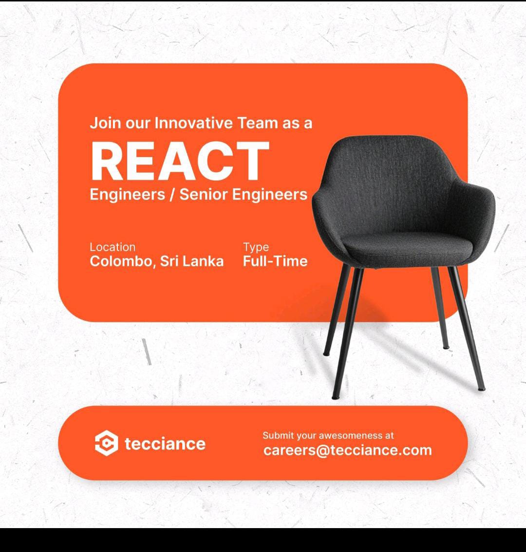 React Engineer / Senior Engineer - Jobseeker.lk