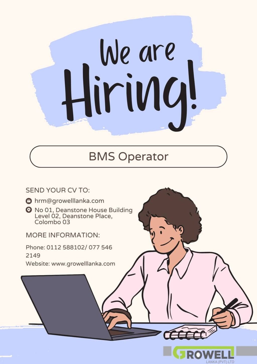 BMS Operator - Jobseeker.lk