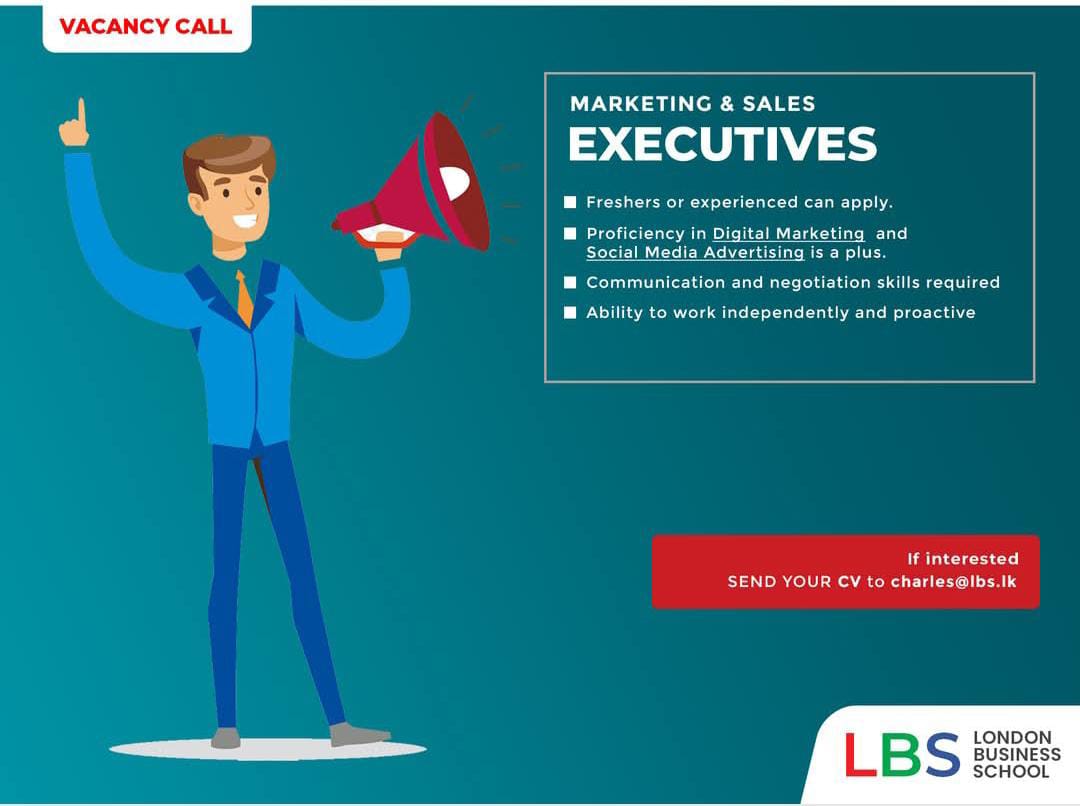 Marketing and Sales Executive - Jobseeker.lk