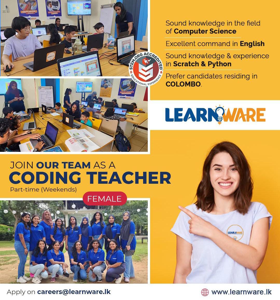 Coding Teacher - Jobseeker.lk
