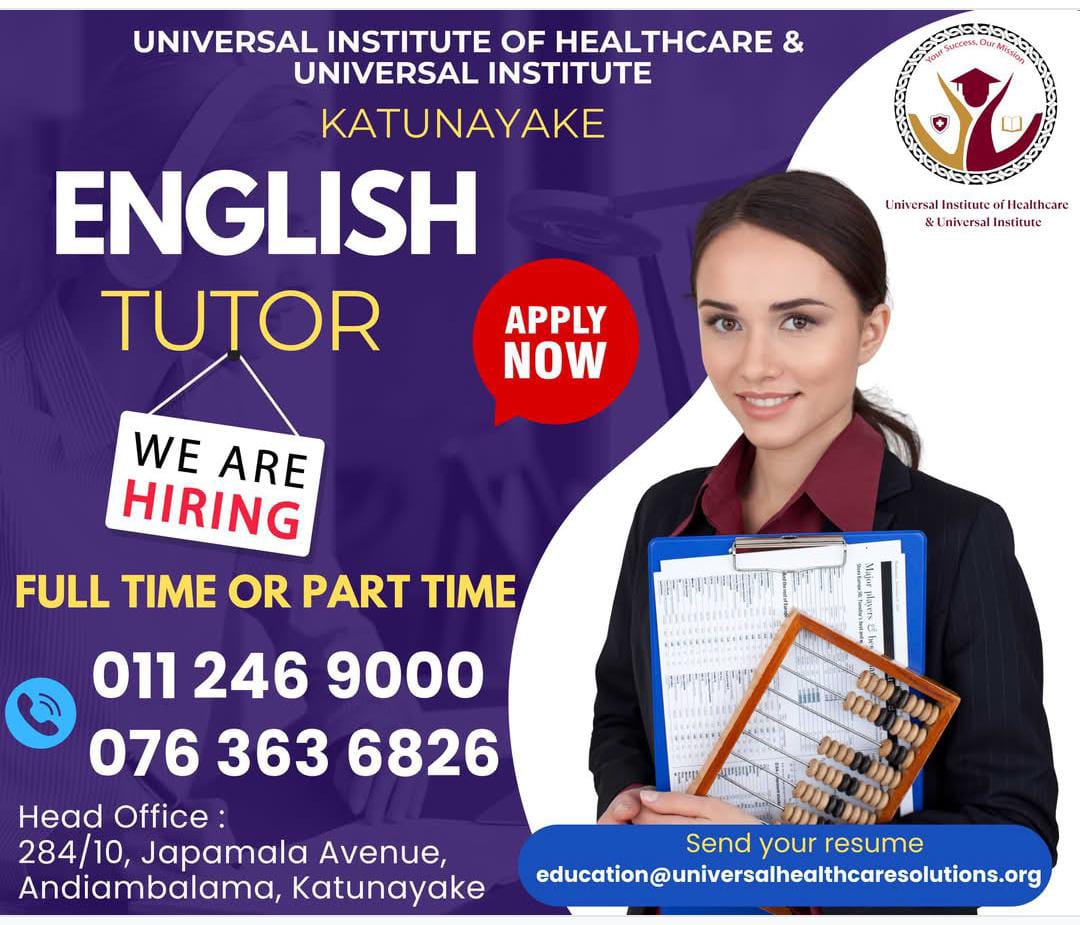 English Lecturer Jobseeker Lk