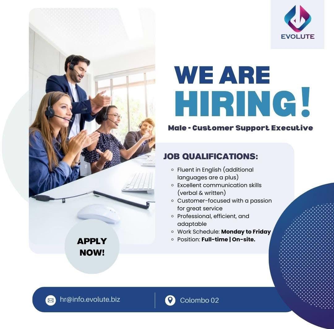 Customer Support Executive - Jobseeker.lk