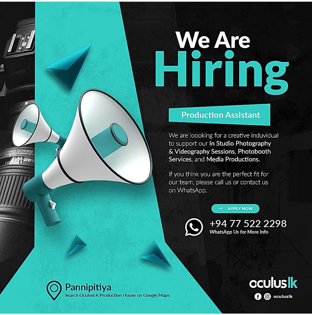 Production Assistant - Jobseeker.lk