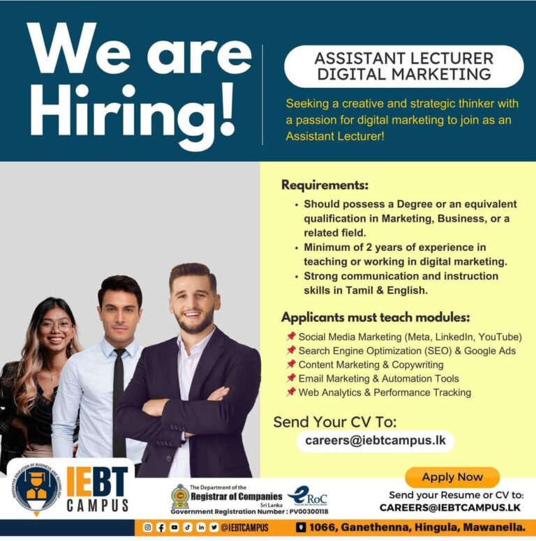 Lecturer Archives - Jobseeker.lk