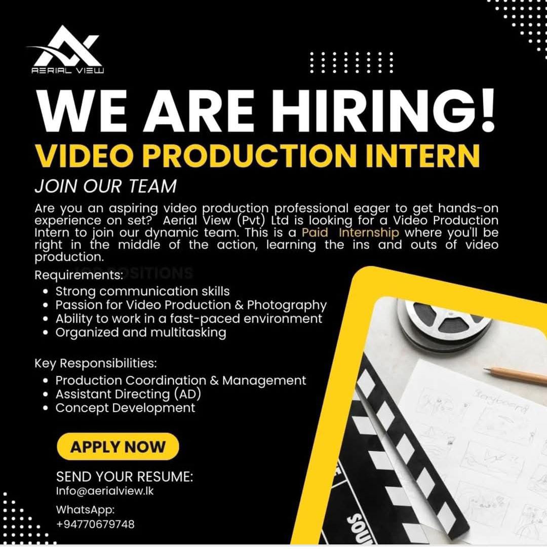 Video Production Internship - Jobseeker.lk