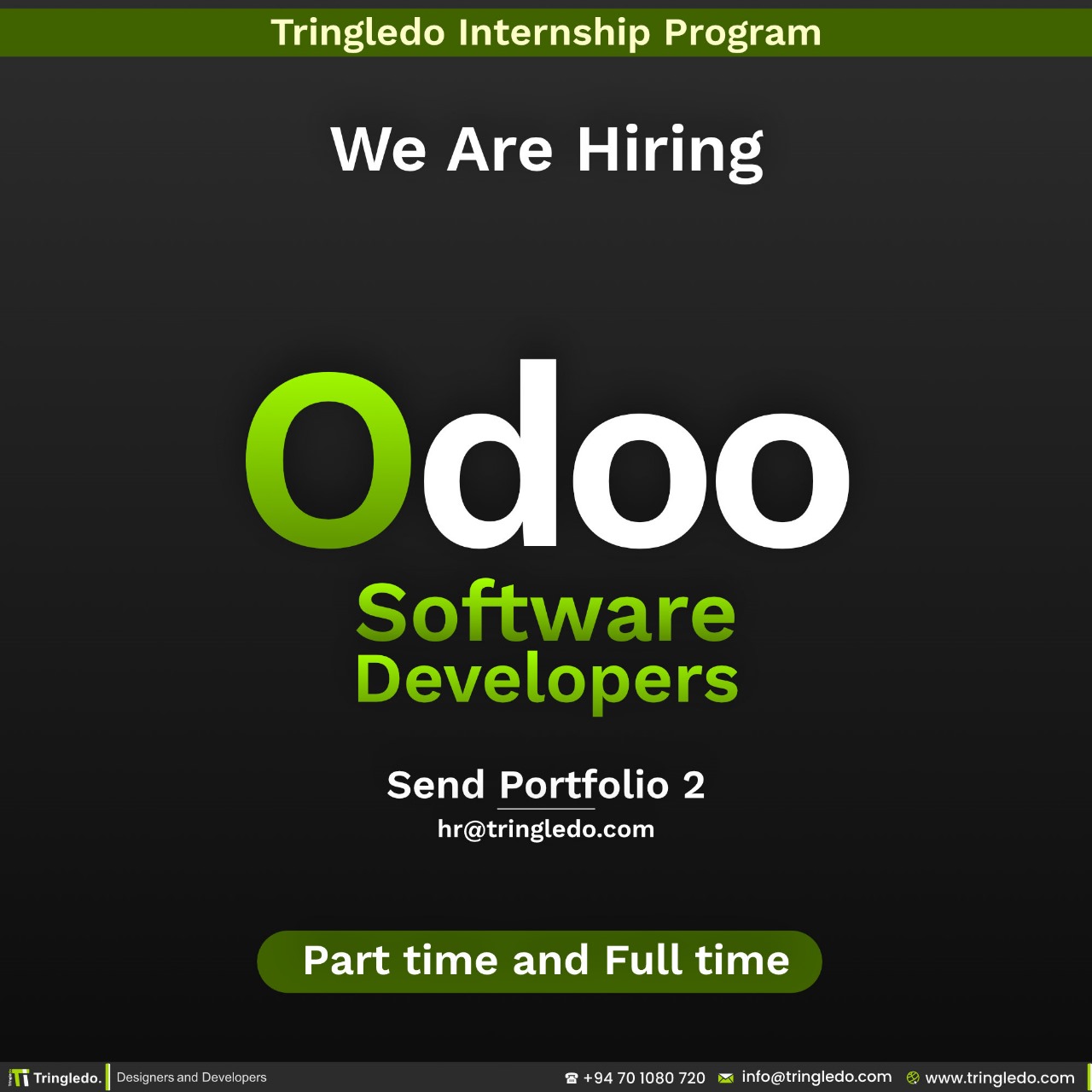 Odoo Software Developer internship - Jobseeker.lk