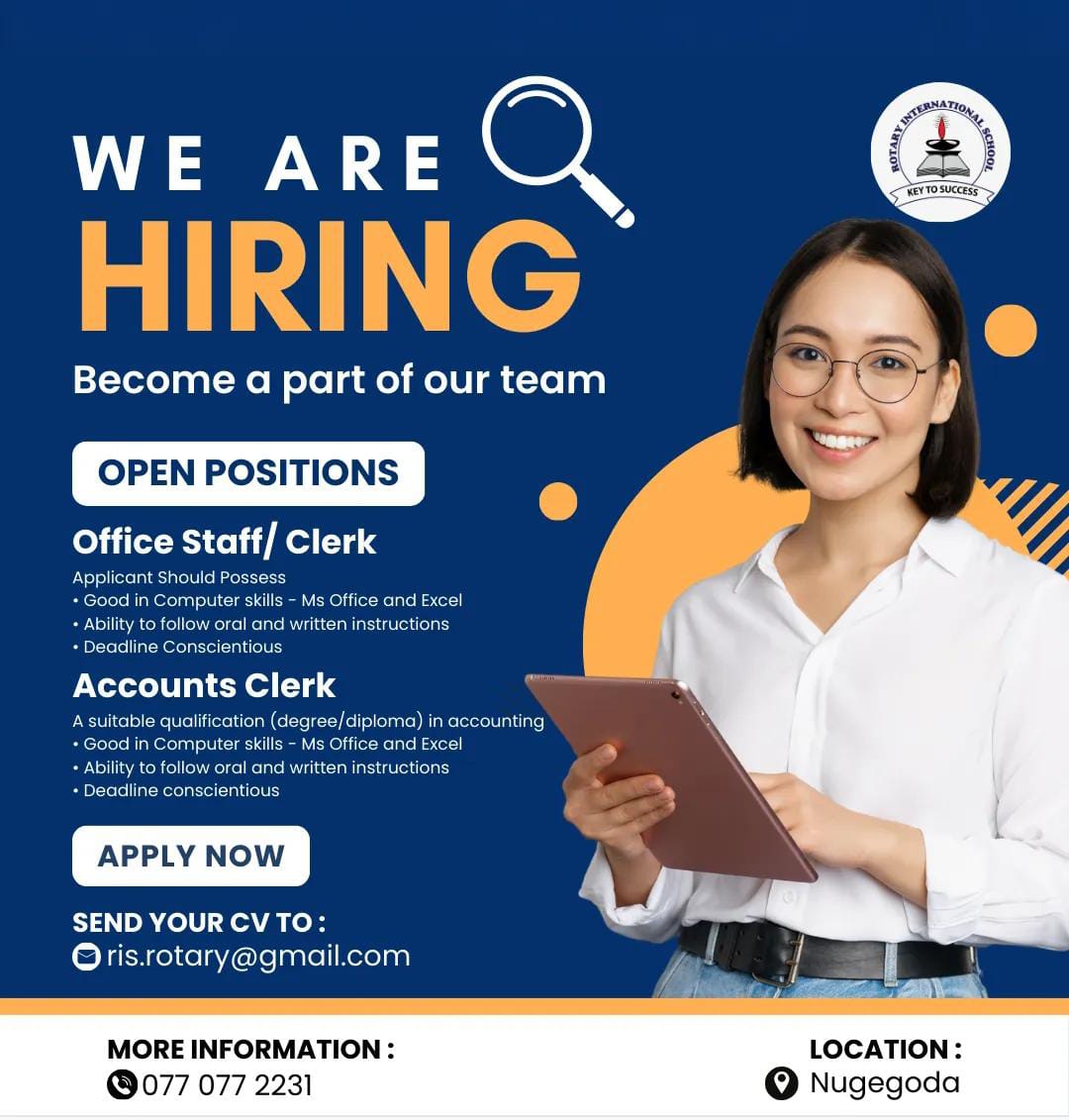 Office Staff| Clerk/ Accounts Clerk - Jobseeker.lk