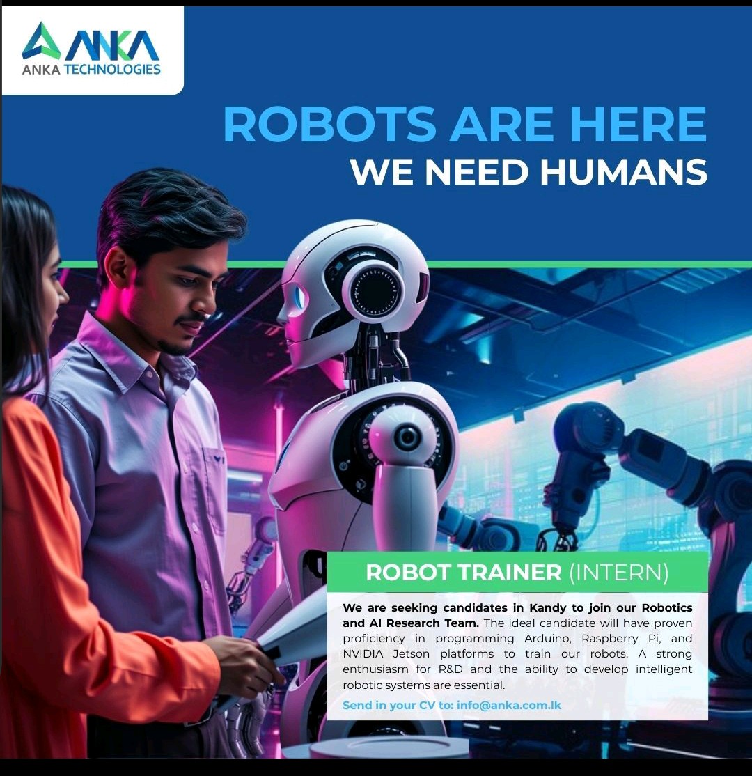 Robot Trainer Internship Jobseeker Lk
