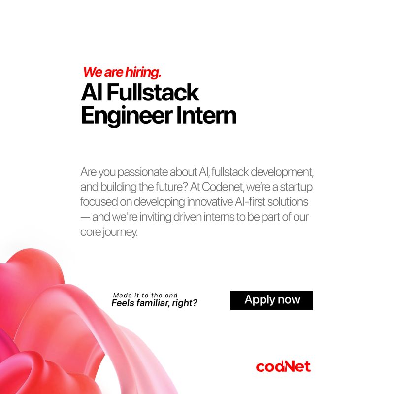 Internship - Fullstack Developer/ AI Fullstack Engineer/ UX/ UI Engineer - Jobseeker.lk