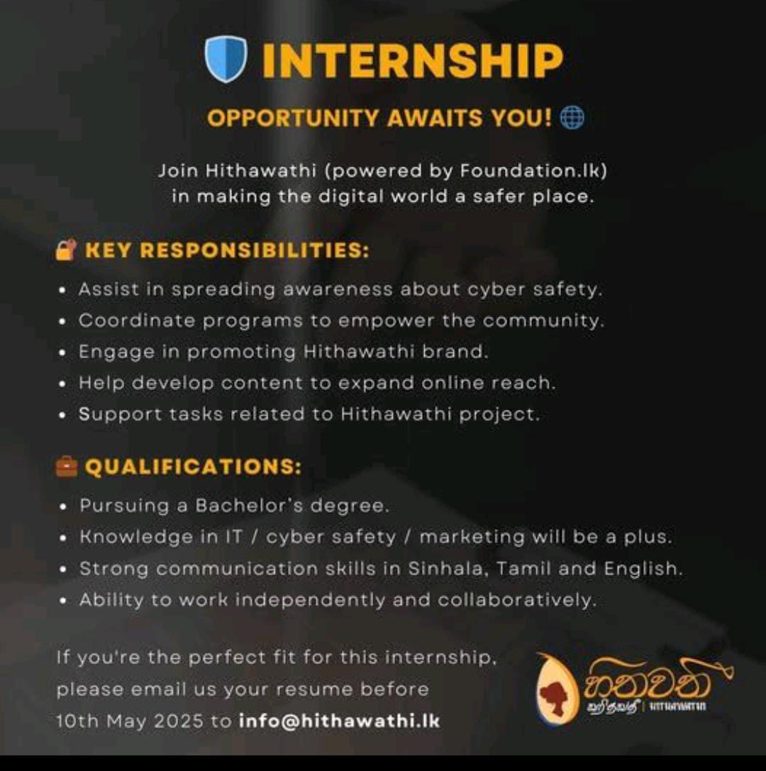 Internship - IT - Jobseeker.lk