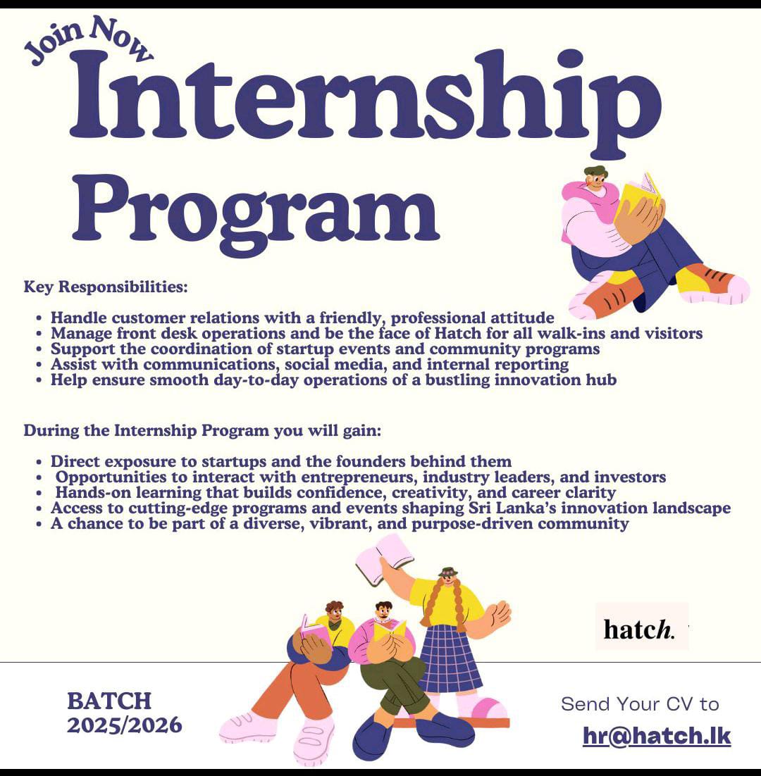 Internship - Front Office/ Event Coordination/ Social Media - Jobseeker.lk