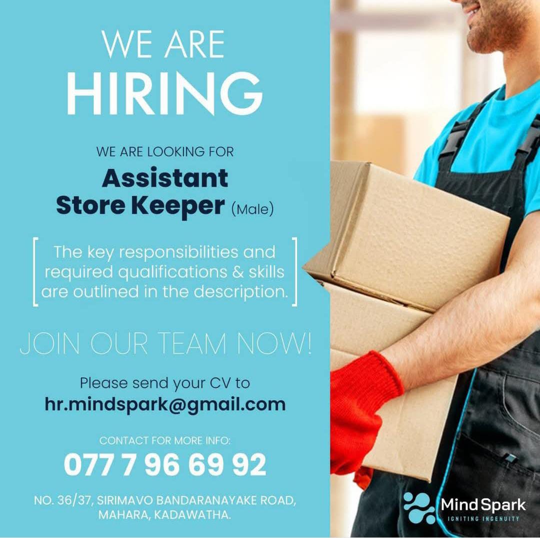 Assistant Store Keeper - Jobseeker.lk