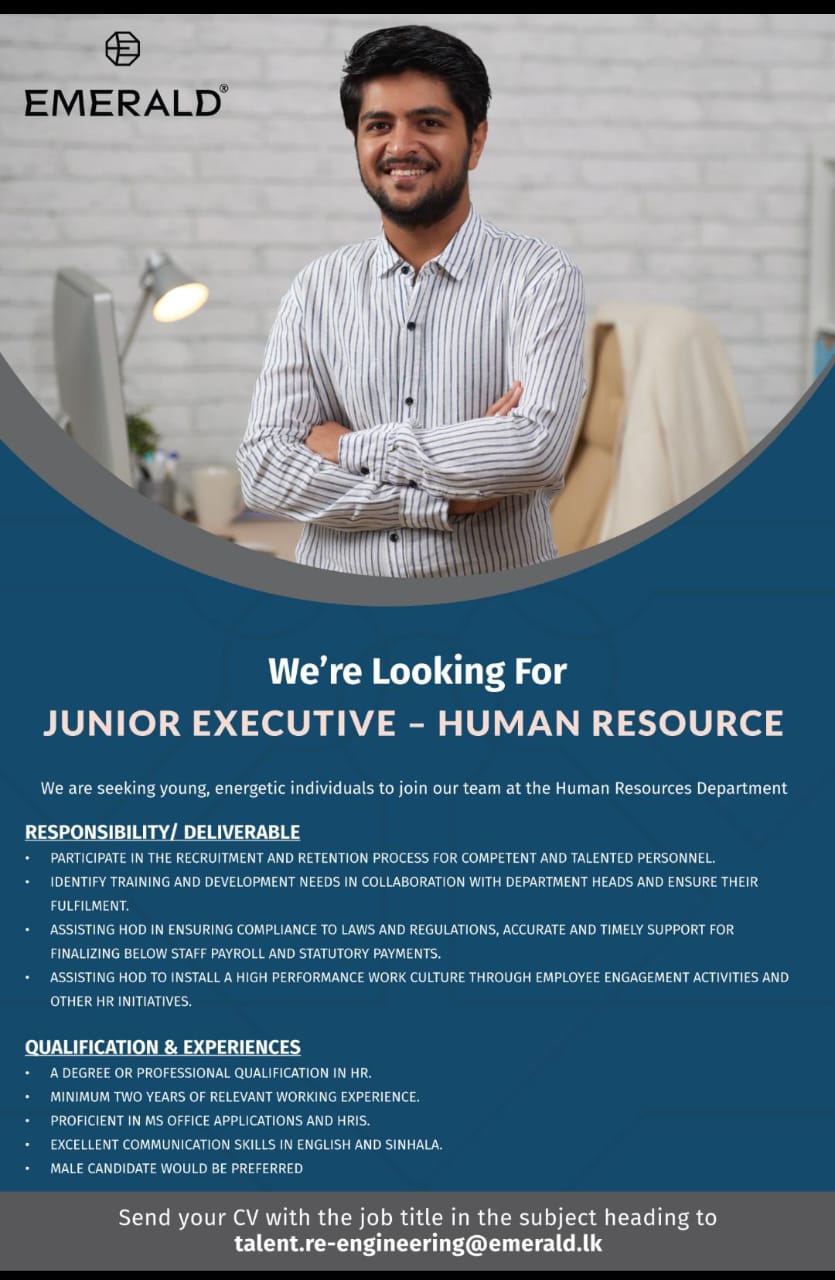 Junior Executive - Payroll/ Junior Executive - Human Resources ...
