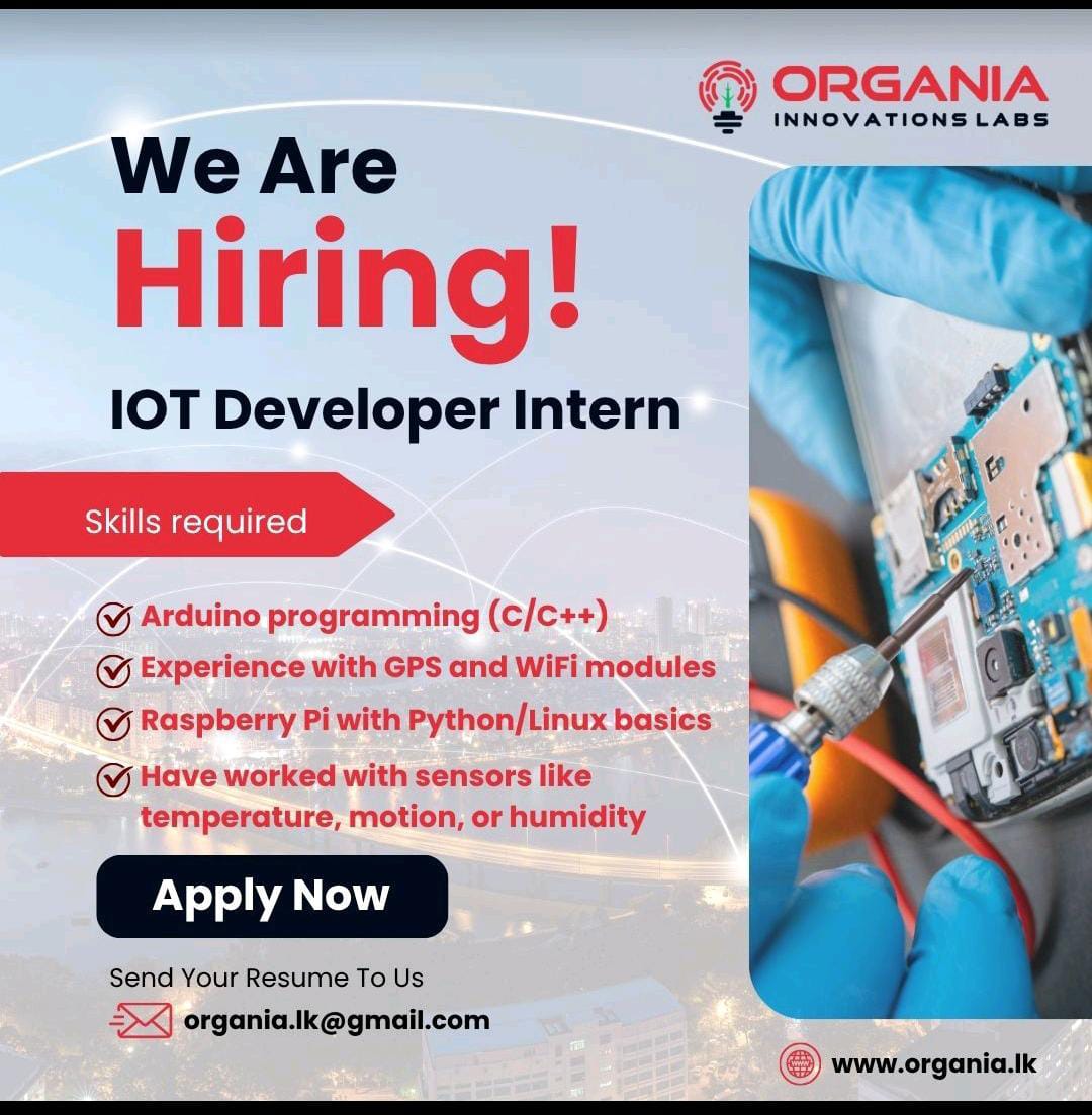 IOT Developer Internship - Jobseeker.lk