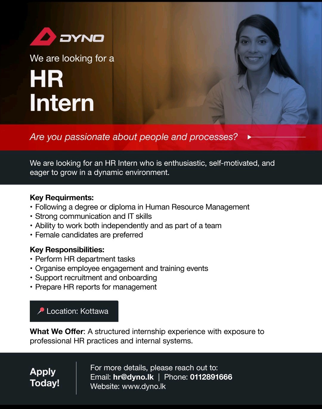 Human Resources Internship - Jobseeker.lk
