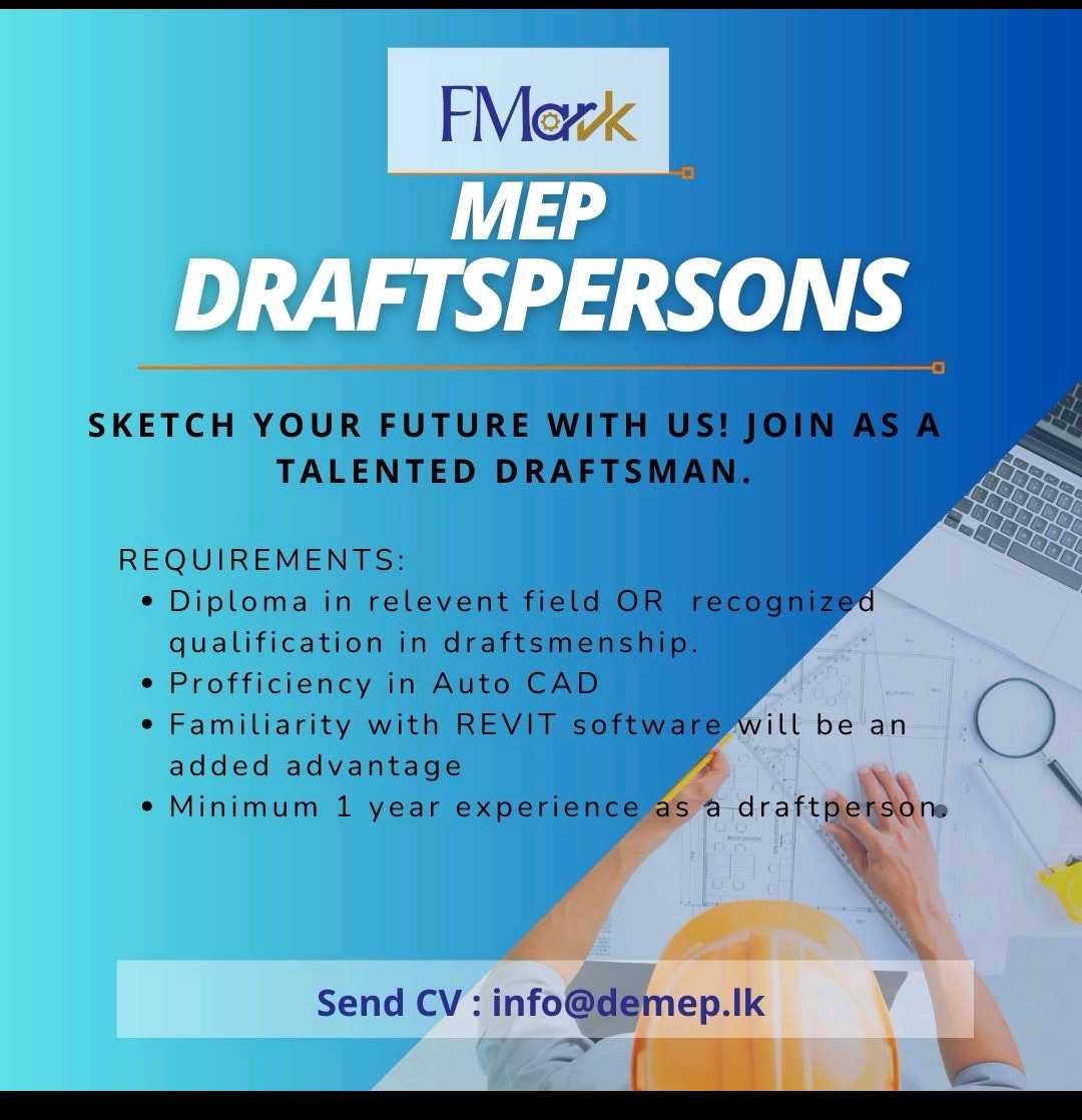 MEP Draftsperson - Jobseeker.lk