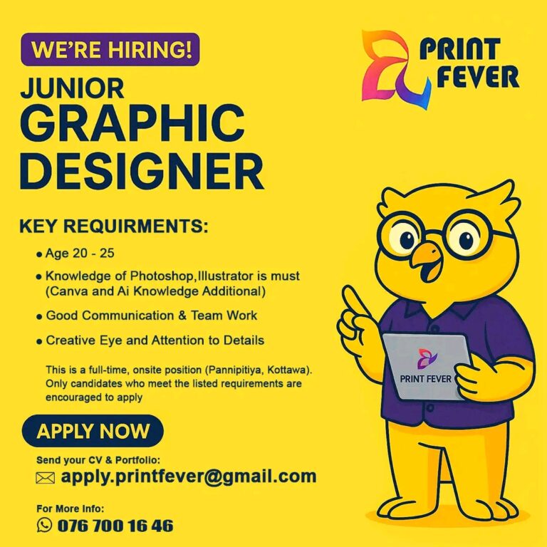 Junior Graphic Designer - Jobseeker.lk