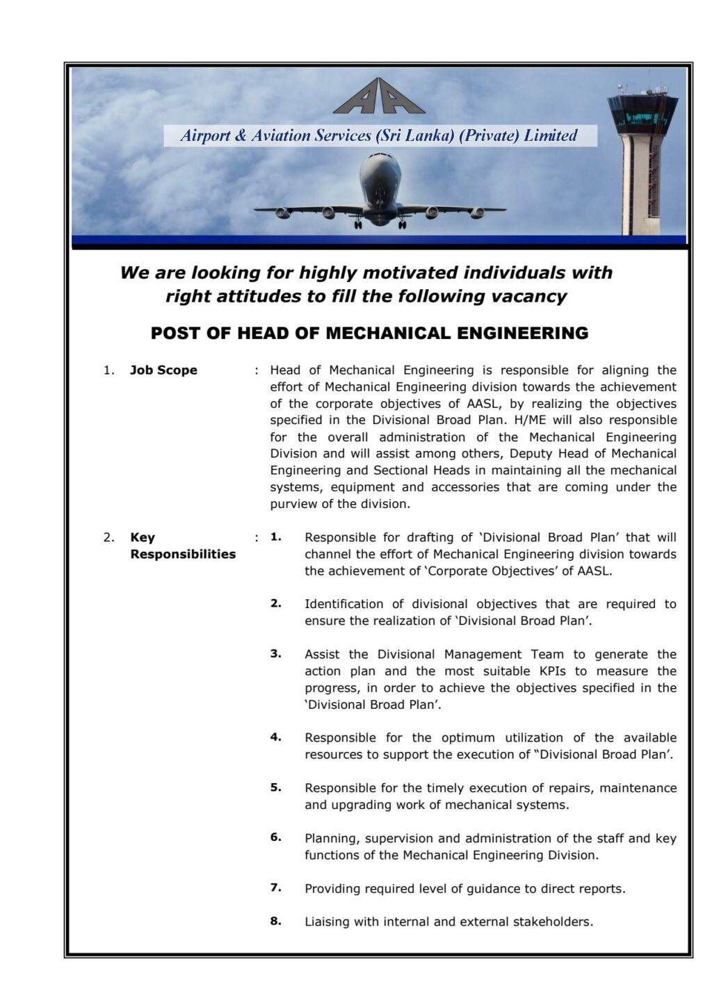 Engineering Archives - Jobseeker.lk