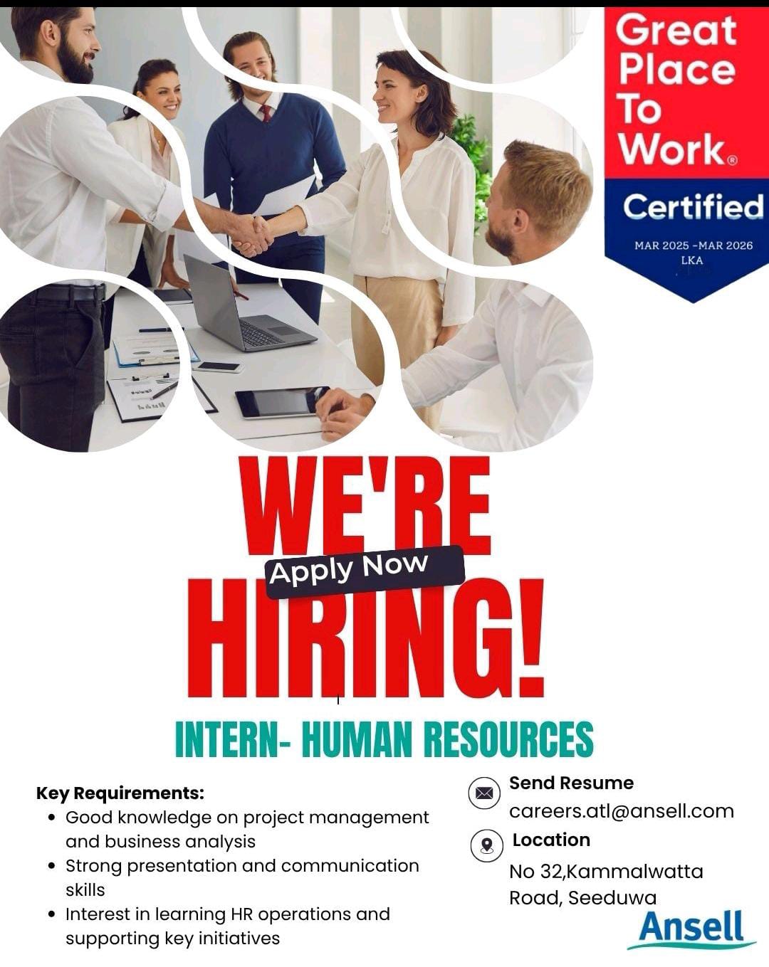 Internship Human Resources - Jobseeker.lk