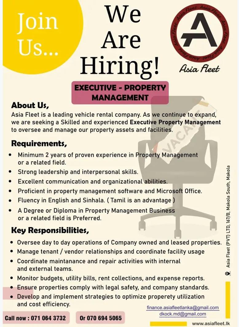 Executive Property Management - Jobseeker.lk