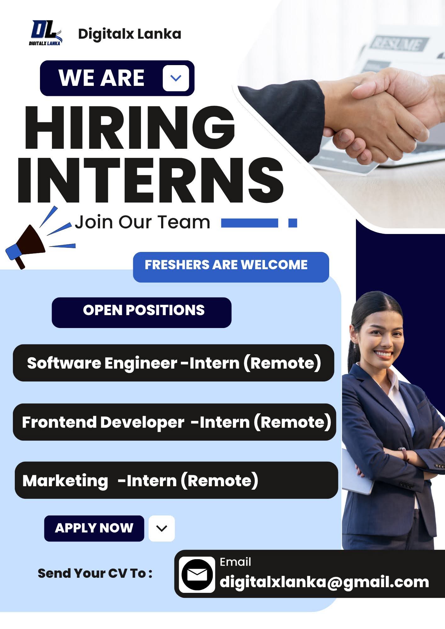 Internship - Software Engineer / Front end/ Marketing - Jobseeker.lk