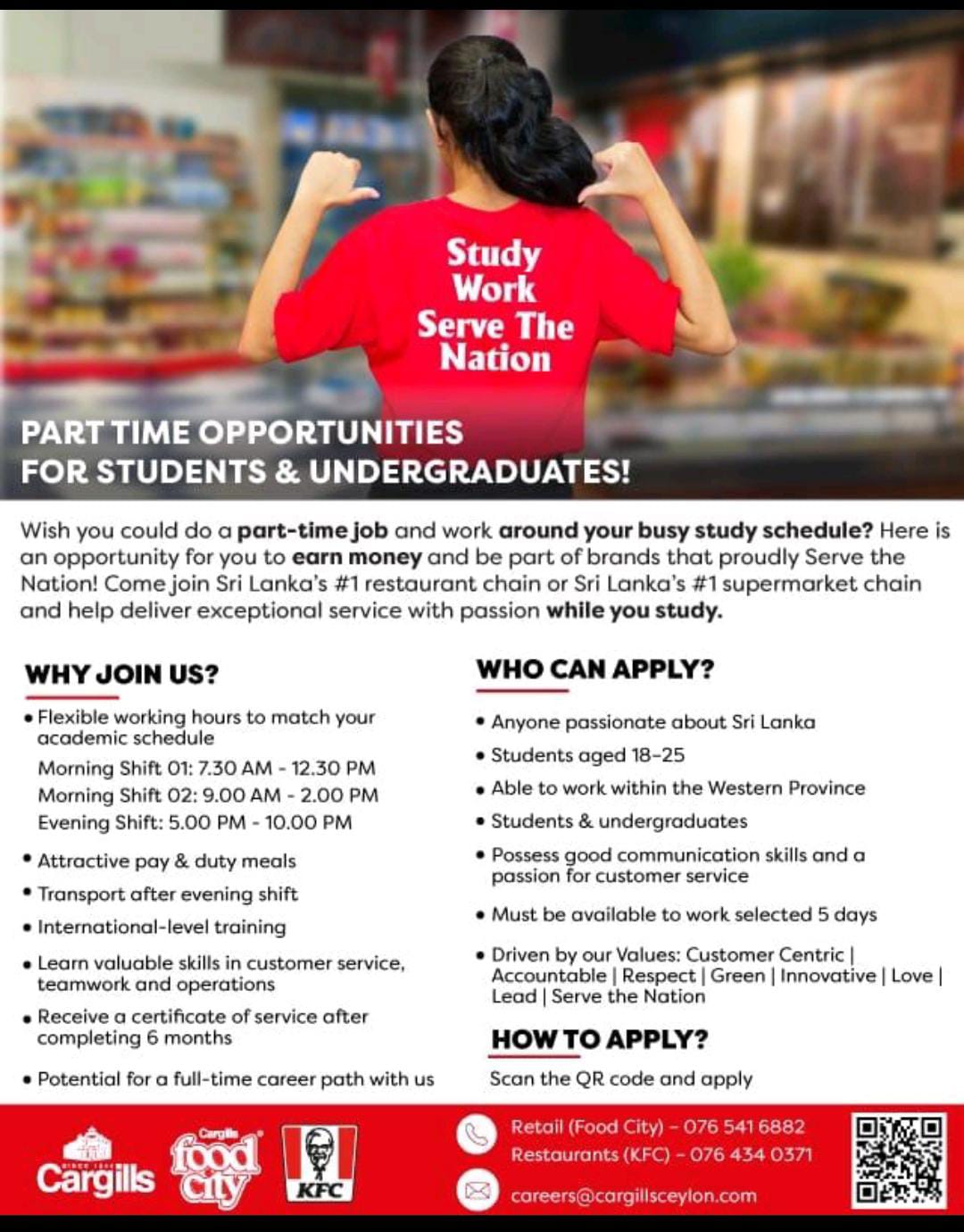 Customer Service - Part Time - Jobseeker.lk