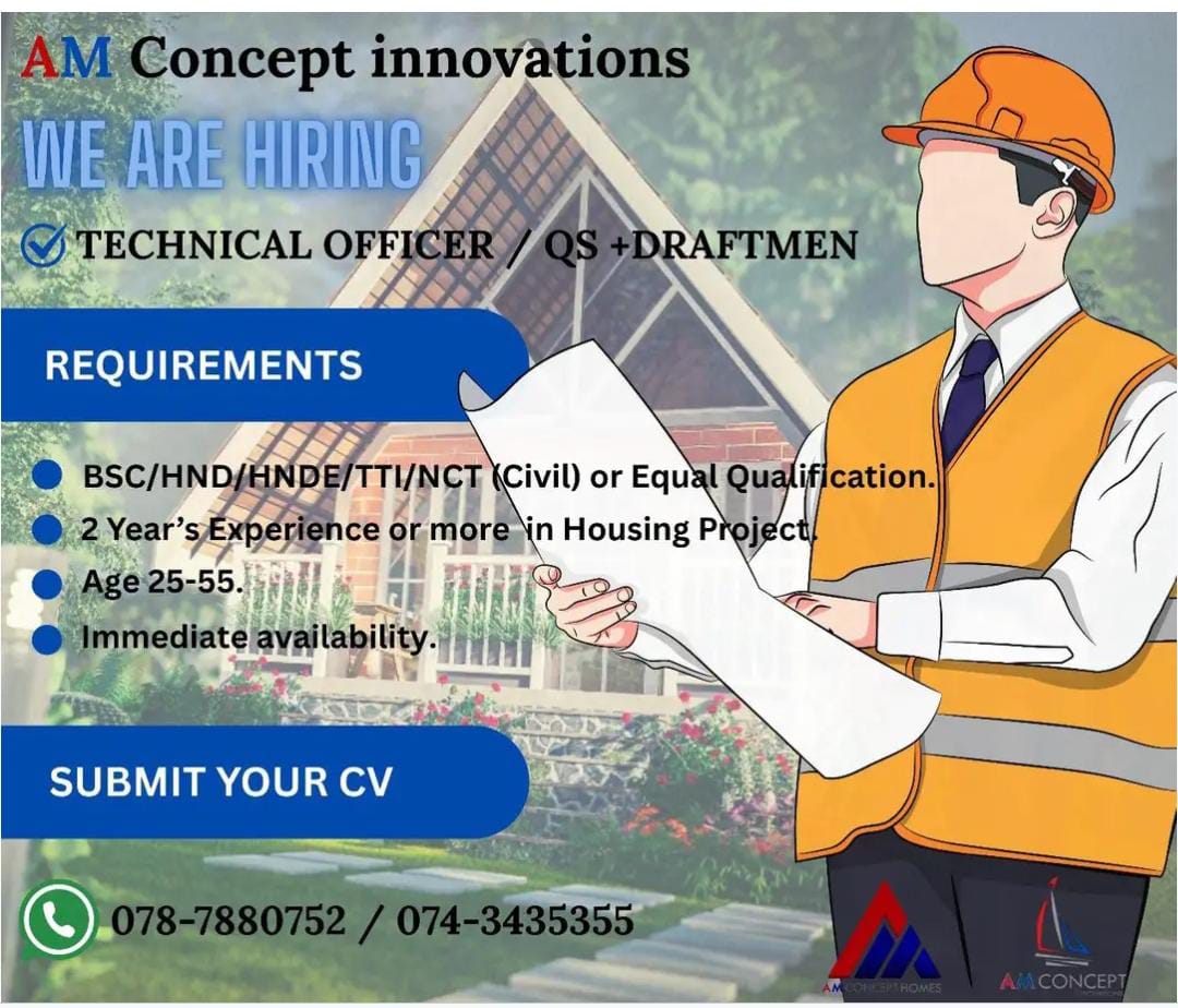 Technical Officer / QS / Draftsman - Jobseeker.lk