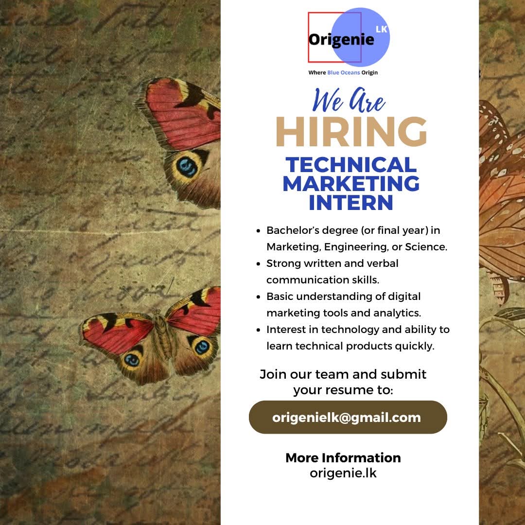 Technical Marketing Internship - Jobseeker.lk