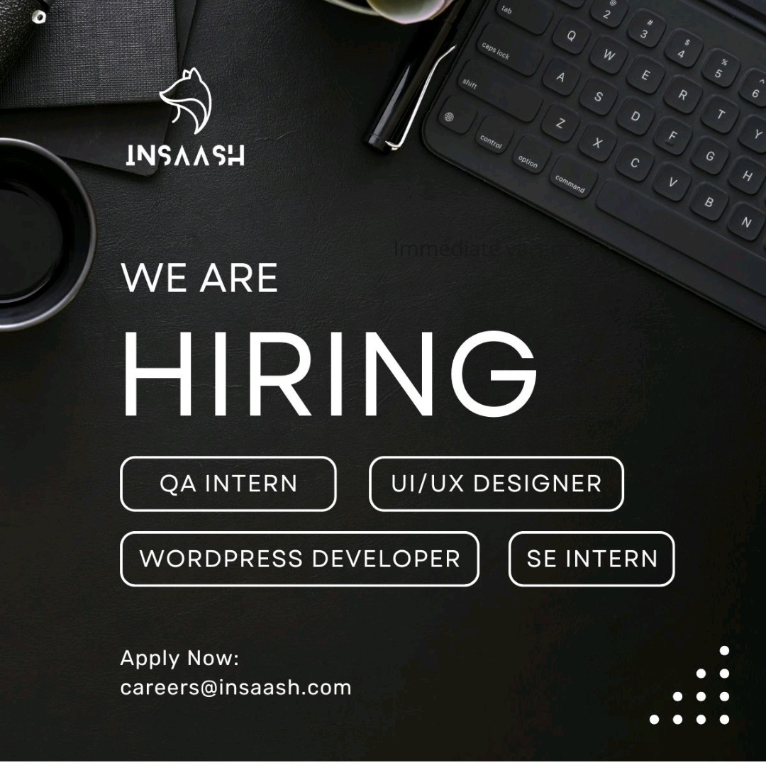 Web Developer/ Internship - SE/ QA/ UX/ UI - Jobseeker.lk