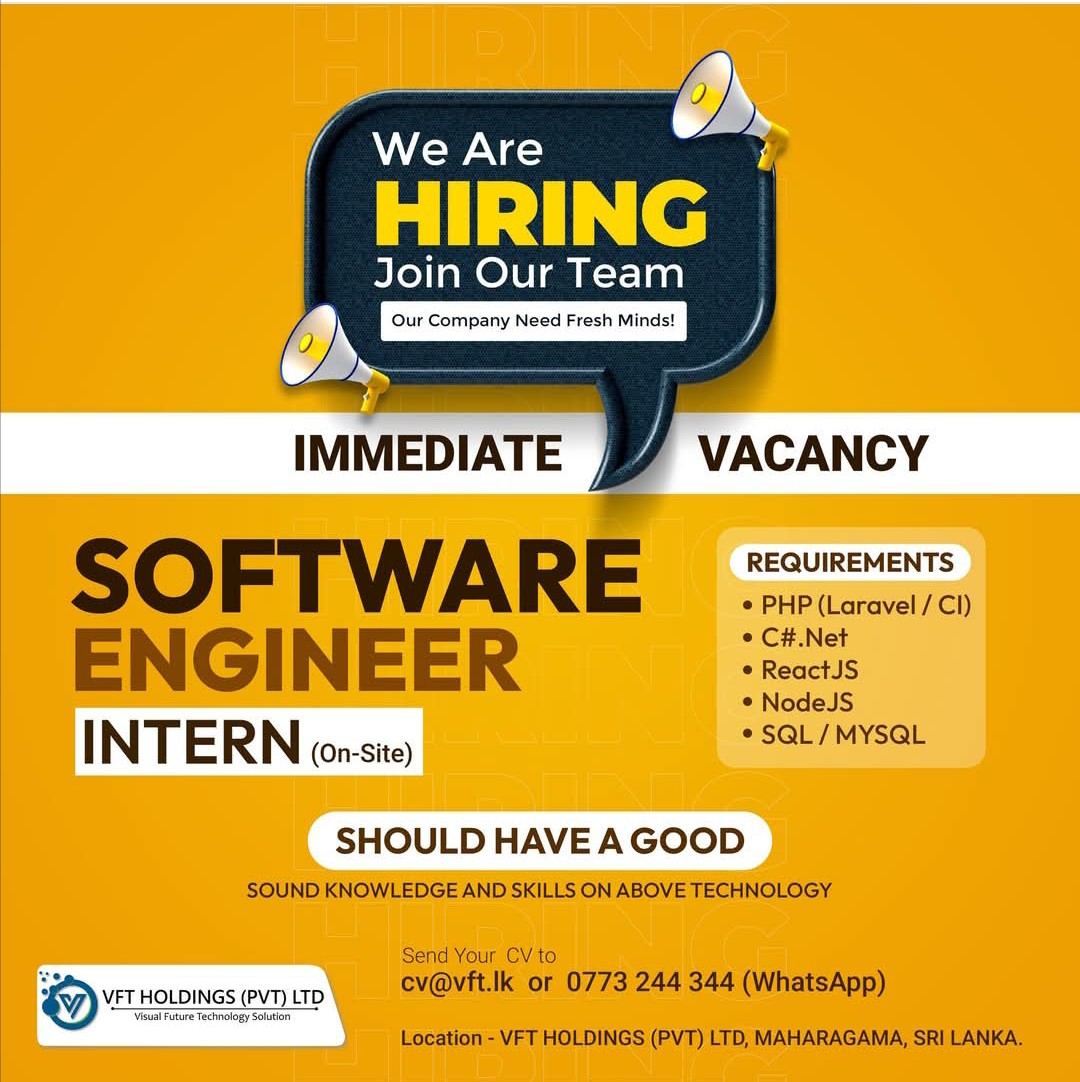 Internship- Software Engineer - Jobseeker.lk