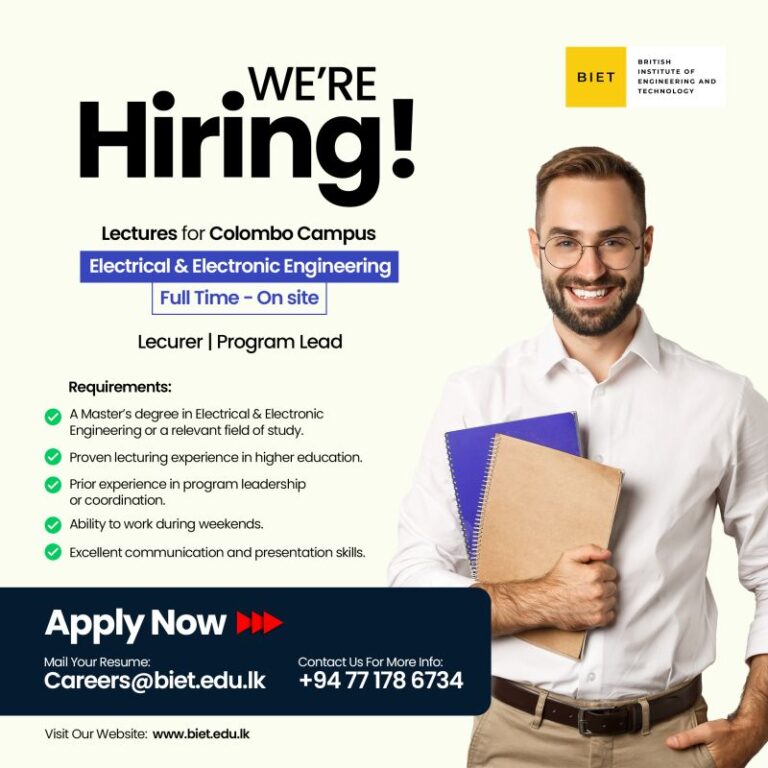 Lecturer Archives Jobseeker Lk