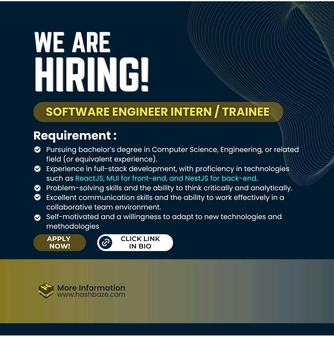 Software Engineer Intern/ Trainee Full Stack - Jobseeker.lk