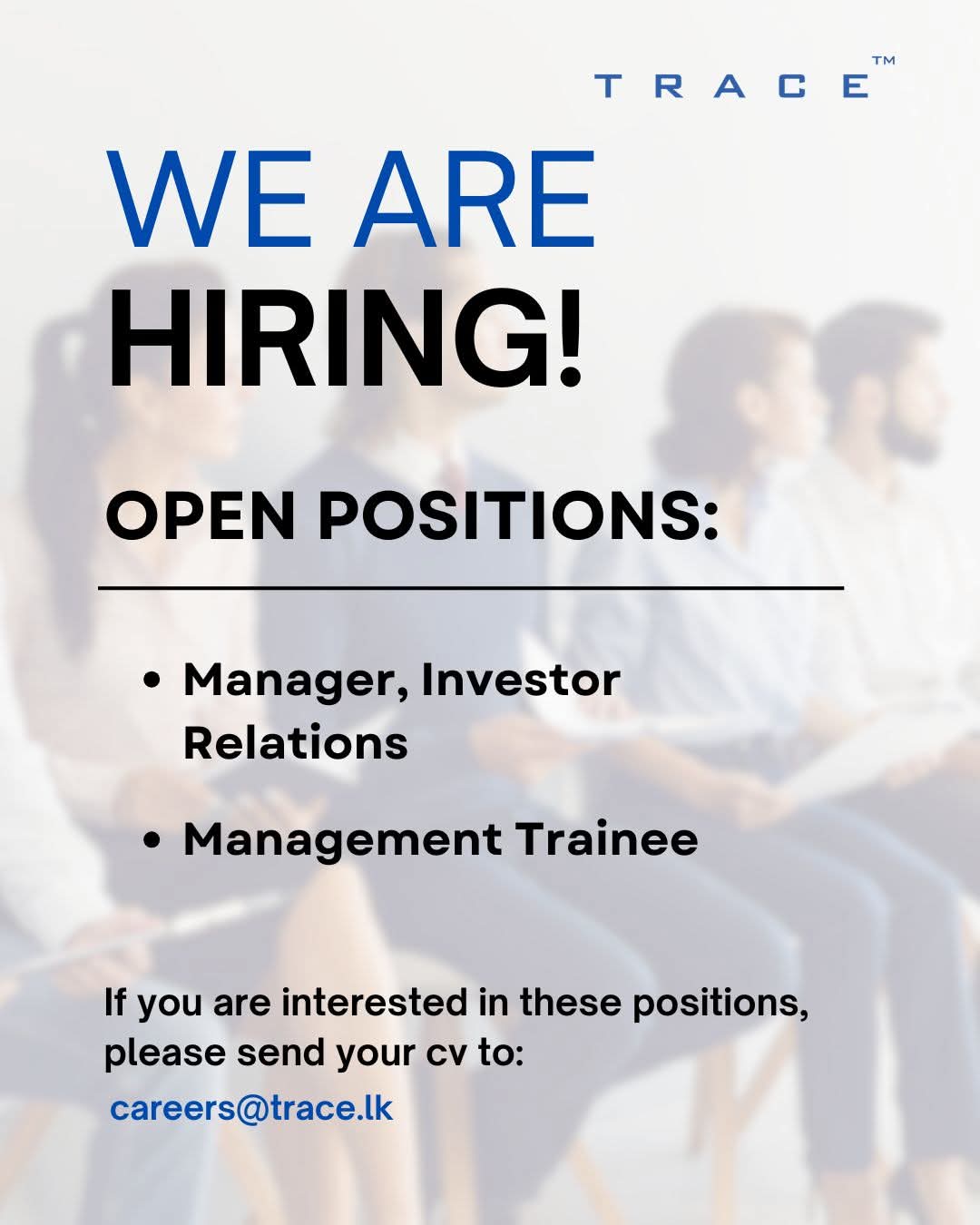 Manager - Investor Relations/ Management Trainee - Jobseeker.lk