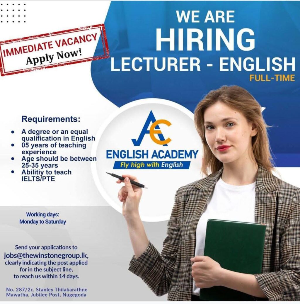 Lecturer Archives - Jobseeker.lk