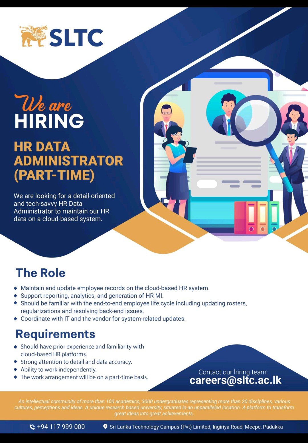 HR Data Administrator - Jobseeker.lk