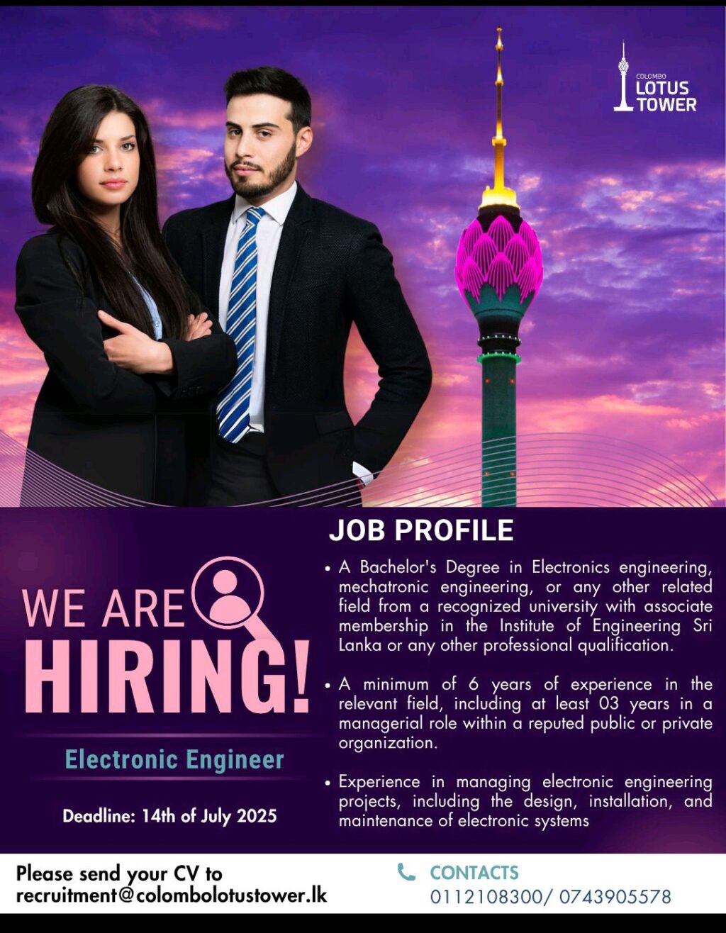 Electronic Engineer - Jobseeker.lk